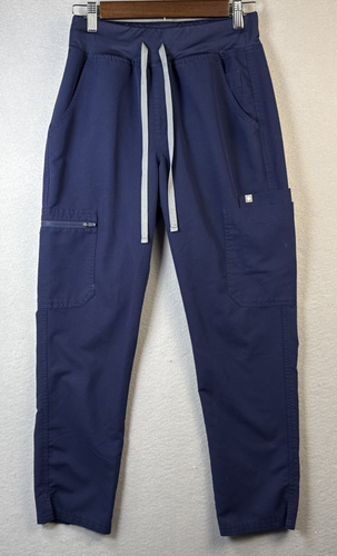 FIGS Technical Collection Yola Scrub Pants Women's Size S Blue Cargo ...