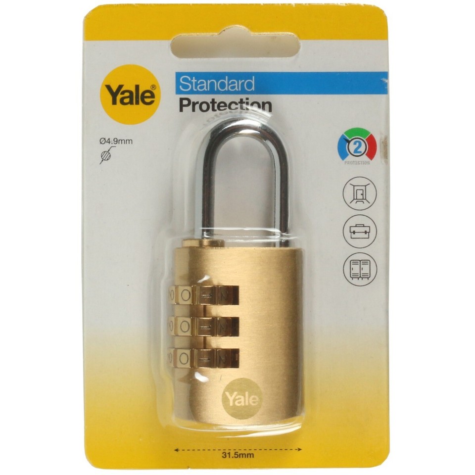 BRASS COMBINATION PADLOCK Security Protection Anti Theft Lock Door Code ...