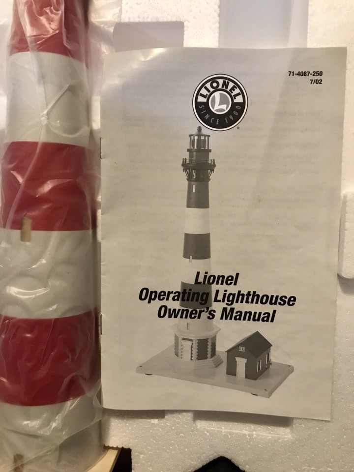 LIONEL O GAUGE~OPERATING LIGHTHOUSE #6-24135~Open Box~Missing Metal ...