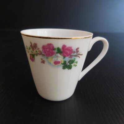 Cup Coffee Ceramic Fine Porcelain China Flower Gold Art Nouveau Deco ...