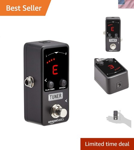 High-Sensitivity Mini Tuner Pedal in Black - User-Friendly Design for ...