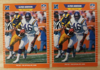 1989 Pro Set - #226 Alfred Anderson. Both cards. | eBay