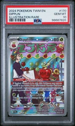 Pokémon TCG Dipplin Scarlet & Violet-Twilight Masquerade 170/167 PSA 10 ...