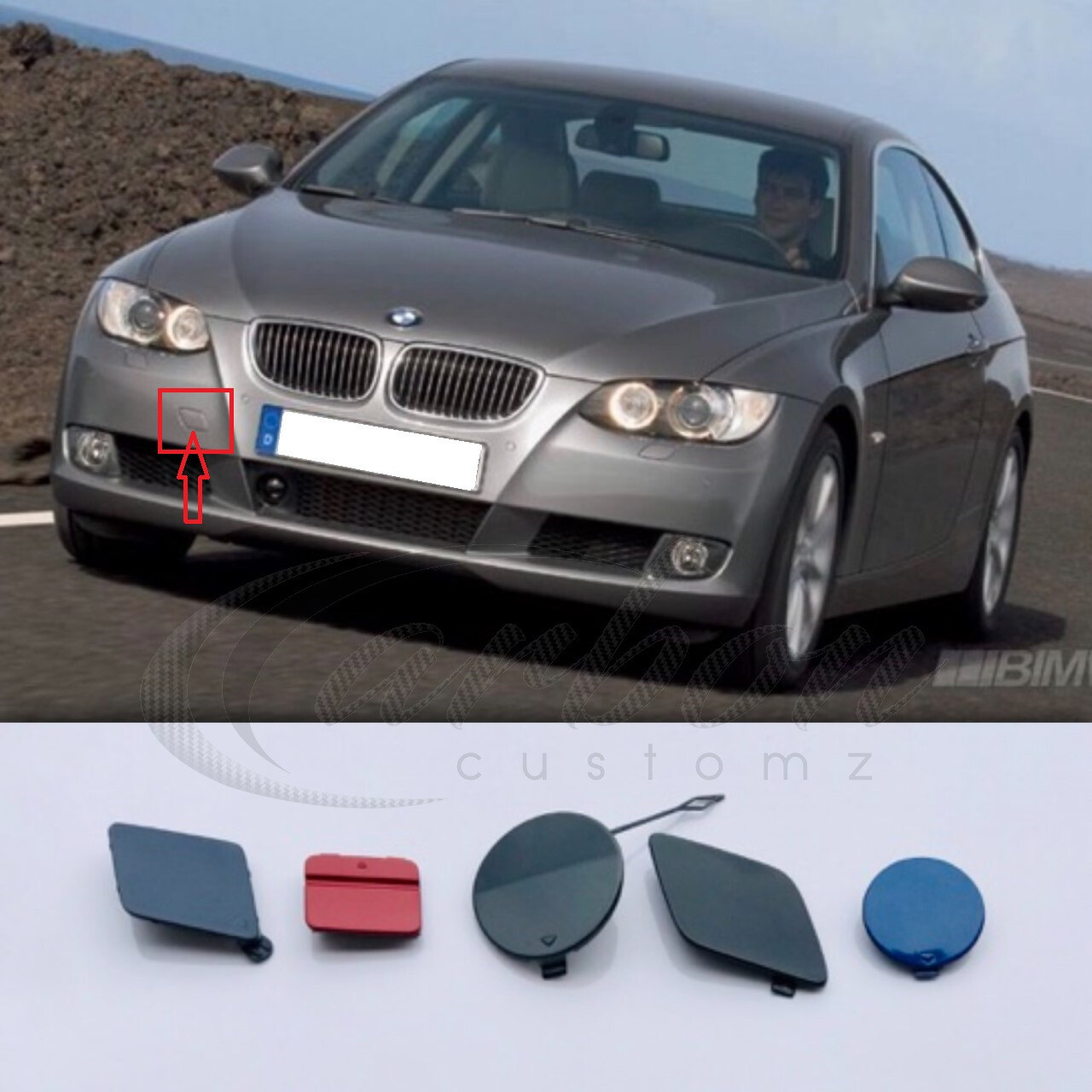 BMW New GENUINE E92/E93 06-10 Front Towing Eye Hook Cover - PAINTED ANY ...