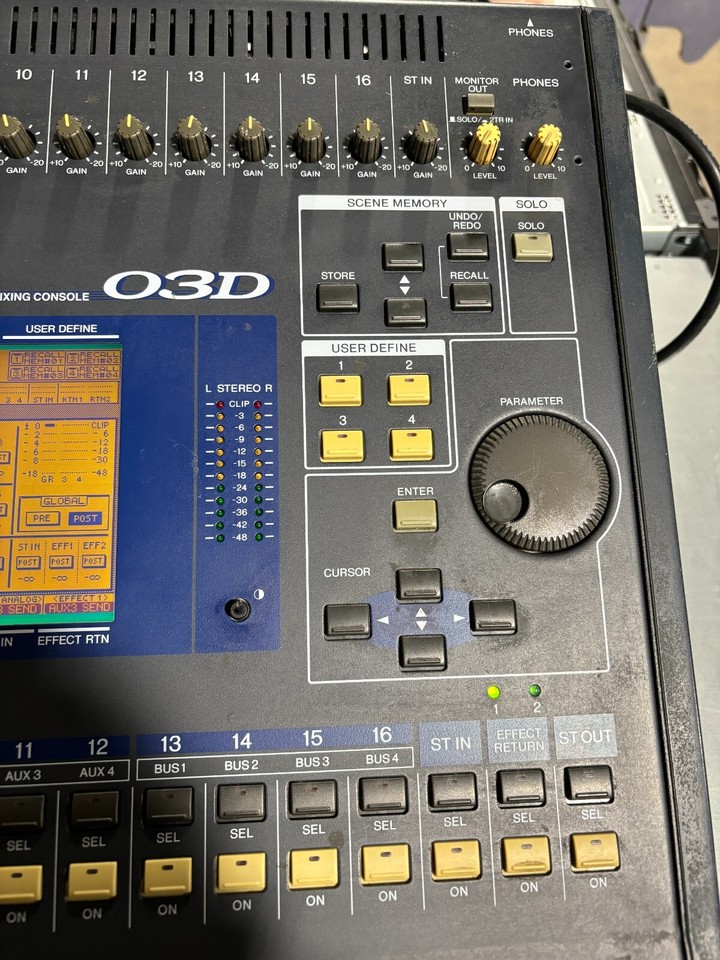 Yamaha O3D Digital 16 Channel Interface Mixer Studio Console 03D Yamaha ...