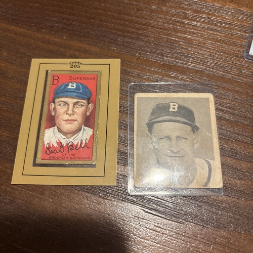 1911 T205 Gold Baseball Card Honest Back GEORGE BELL Buyback & 48 ...