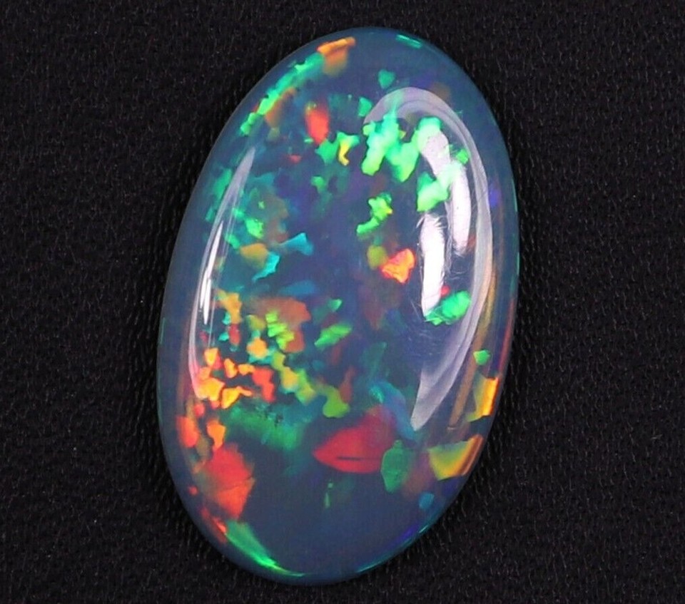 Ethiopian Opal Natural Opal Cabochon Oval Opal Colorful Opal Gemstone ...