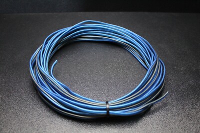 12 14 16 GAUGE BLUE GREY SPEAKER WIRE AWG CABLE POWER GROUND STRANDED ...