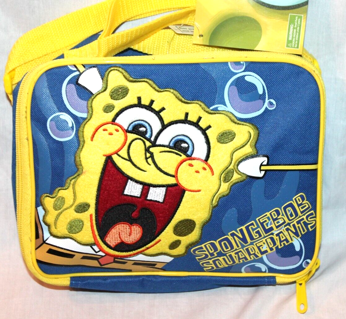 NEW WITH TAG 2011 SPONGEBOB CANVAS LUNCH BAG 8" X 10" | eBay