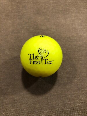 LOGO GOLF BALL-THE FIRST TEE...GOLF...YELLOW BALL | eBay