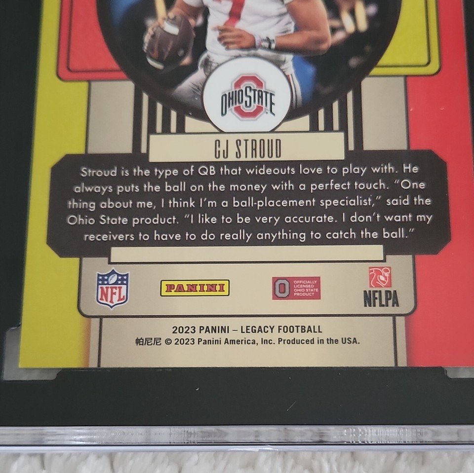 CJ Stroud 2023 Panini Legacy #152 Rookie RC SGC 9.5 Texans OSU | eBay
