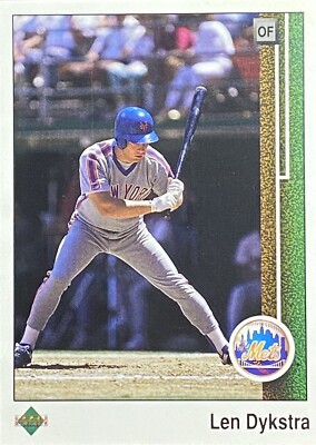 1989 Upper Deck #369 Len Dykstra New York Mets Baseball Card | eBay