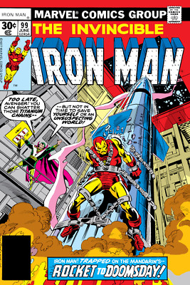 The Invincible Iron Man Comic Book Poster Issue 99 Mandarin's Rocket | eBay