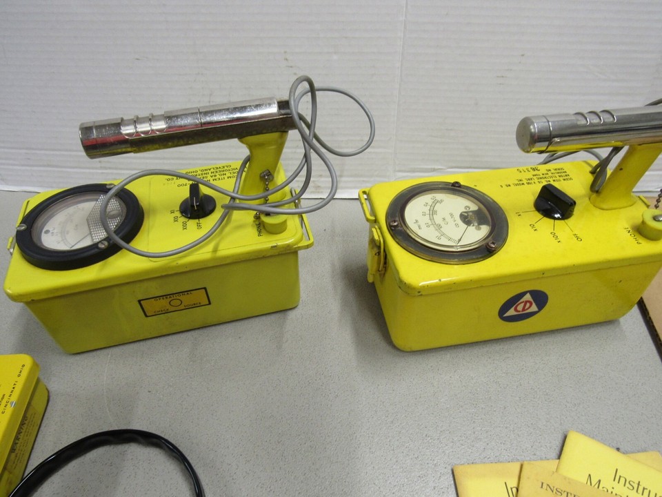 US Civil Defense CD Radiation Detection Set Geiger Counter Model 6 & 6A ...