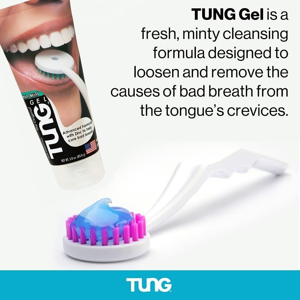 The Original TUNG Gel Tongue Cleaner Fresh Mint, 3oz exp 01/25 or later ...