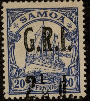 Germany Samoa Mi4 PFIII MH British GRI Occupation 85448 | eBay