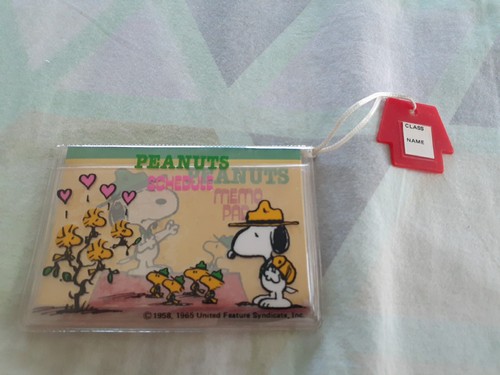 Vintage Snoopy Small Schedule Pad Book Peanuts. Excellent Condition ...