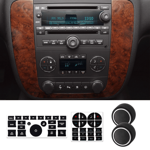 Rear Radio Volume Control Knob Button Decal Fit Sticker Buick Chevy ...