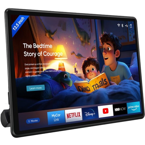 Car Headrest Monitor 13.5" 4K Android 13 | Headrest TV for Cars Back ...
