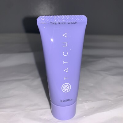 TATCHA The Rice Wash Soft Cream Cleanser .68 oz / 20 ml Deluxe Travel ...