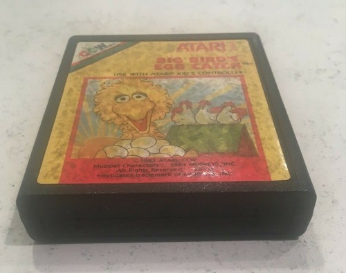 Atari 2600 Big Bird's Egg Catch (CCW Kid's Label) --- Tested & Working ...