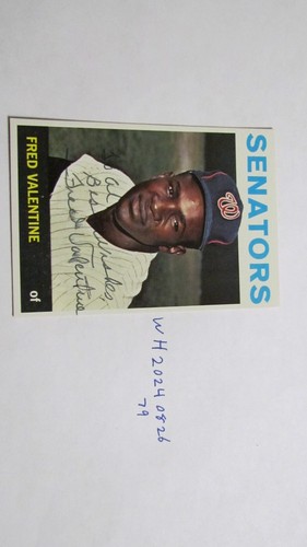 1964 Topps Fred Valentine signed baseball card | eBay