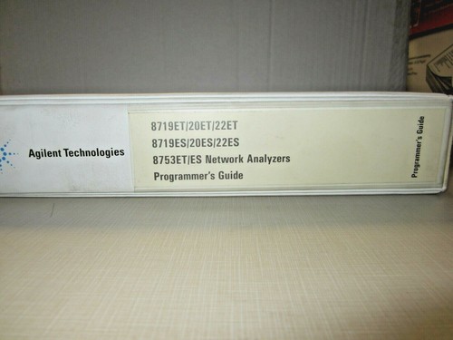 Agilent 8719ET - 20ET, 22ET, 8719ES, 20ES,22ES, 8753ET/ES Network ...