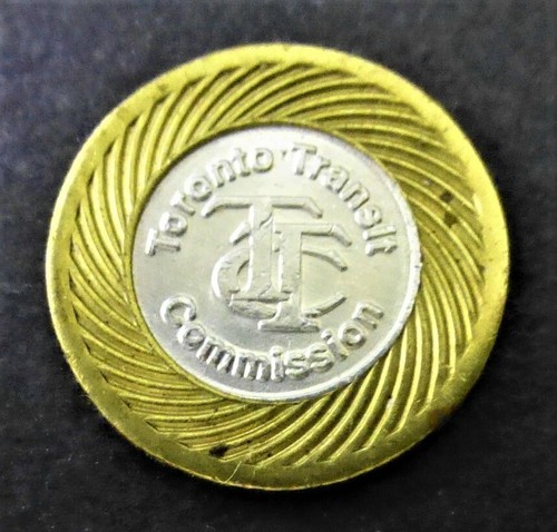 CANADA - TORONTO TRANSIT - VALID FOR ONE FARE BIMETALLIC TOKEN | eBay