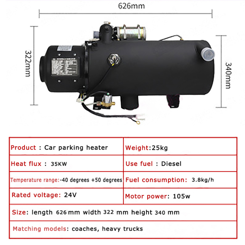 35KW Car Heater Air Diesel Heater Engine Preheater Diesel Truck ...
