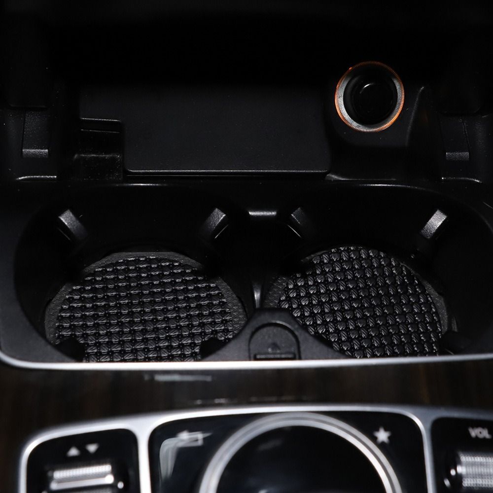Anti-slip Car Coaster Multifunctional Non Slip Mat Coasters for 2Pcs ...
