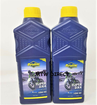 PUTOLINE SUPER DX4 MOTORCYCLE ENGINE OIL SEMI-SYNTHETIC 4 STROKE 10W/40 ...