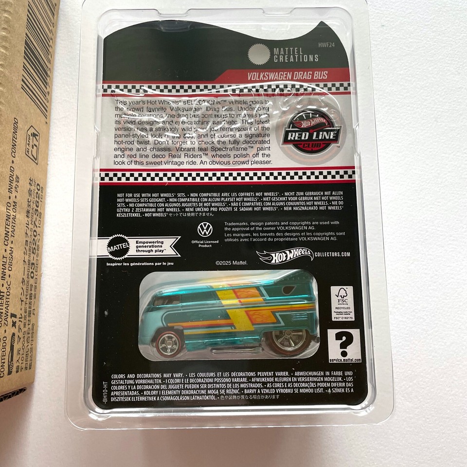 Hot Wheels Collectors RLC sELECTIONs VW Drag Bus HWF24-9893 NIB | eBay