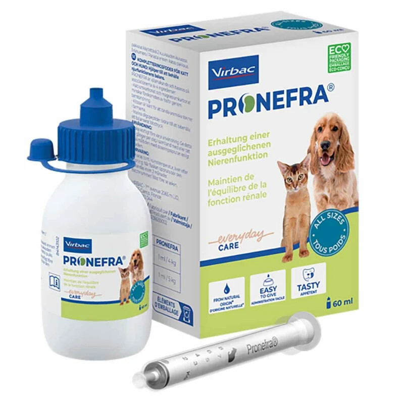 PRONEFRA Virbac Kidney Health Support Function Cat Dog renal oral 60 or ...