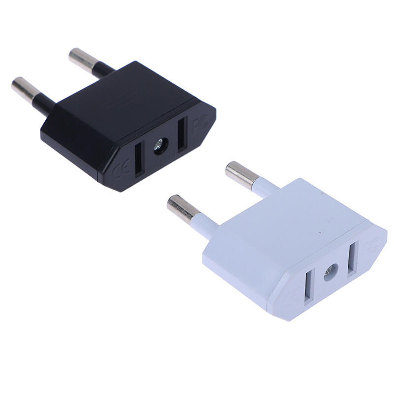2Pcs EU Adapter Travel Converter Adapter American China US To EU Plug ...