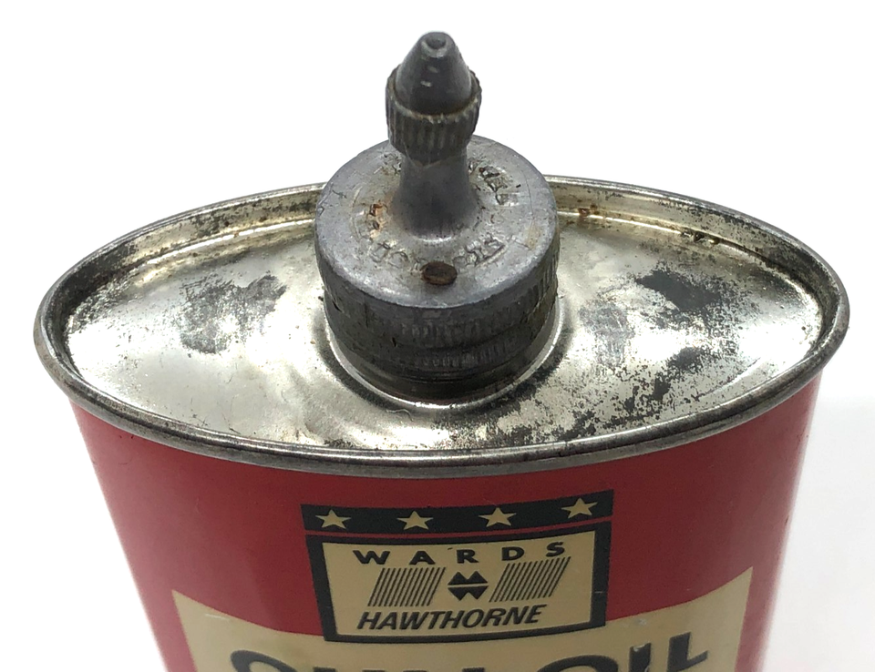 Vintage Wards Hawthorne Lead Top Gun Oil Can Collectible Tin Handy ...