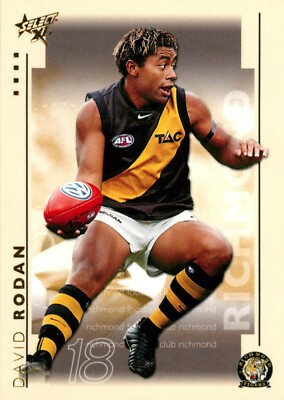 2003 RICHMOND TIGERS AFL Card DAVID RODAN Select XL | eBay Australia