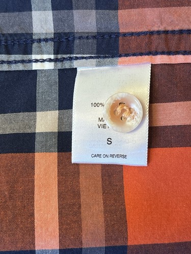 SUPERDRY Men’s Small Short Sleeve Button Down Multicolor Plaid Shirt | eBay