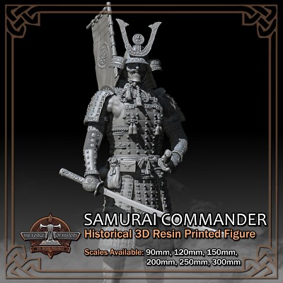 Taisho Samurai Commander - Scale 1/18 to 1/6 - 3D Resin Printed Figure ...
