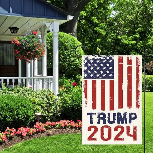Trump 2024 Flag 12x18 Double Sided Garden Flag American Patriotic USA ...