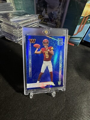 2024 Panini Elite Jayden Daniels Rookie Blue Sparkle #165 #/299 MINT ...