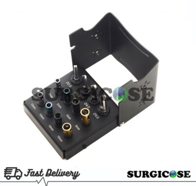 12 Pcs Dental Bone Collector Kit Dental Bur Drills Stopper New Kit CE ...