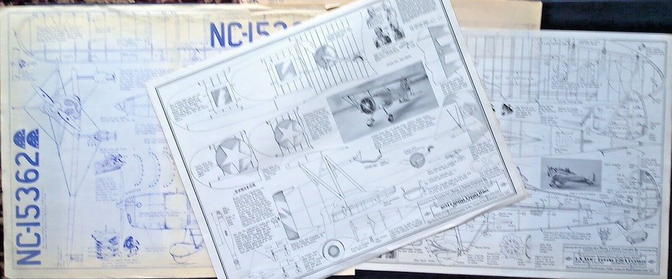 Vintage Cleveland Model Airplane Plans" D "Series -YOU PICK- Choice ...