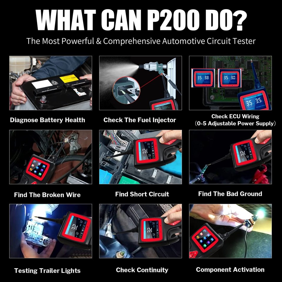 P200 Power Circuit Probe Kit - Automotive Circuit Tester with 2024 ...