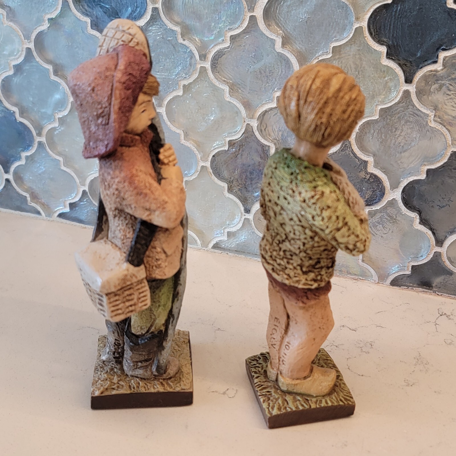 Estate Vintage Eigendom L.V. Belgie Figurines Made In Belgium Plaster ...