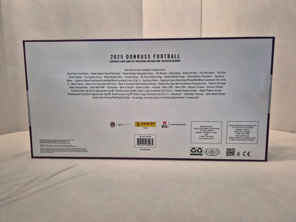 2025 Panini Donruss Football Costco Bundle 81 Cards/Sealed Packs ...