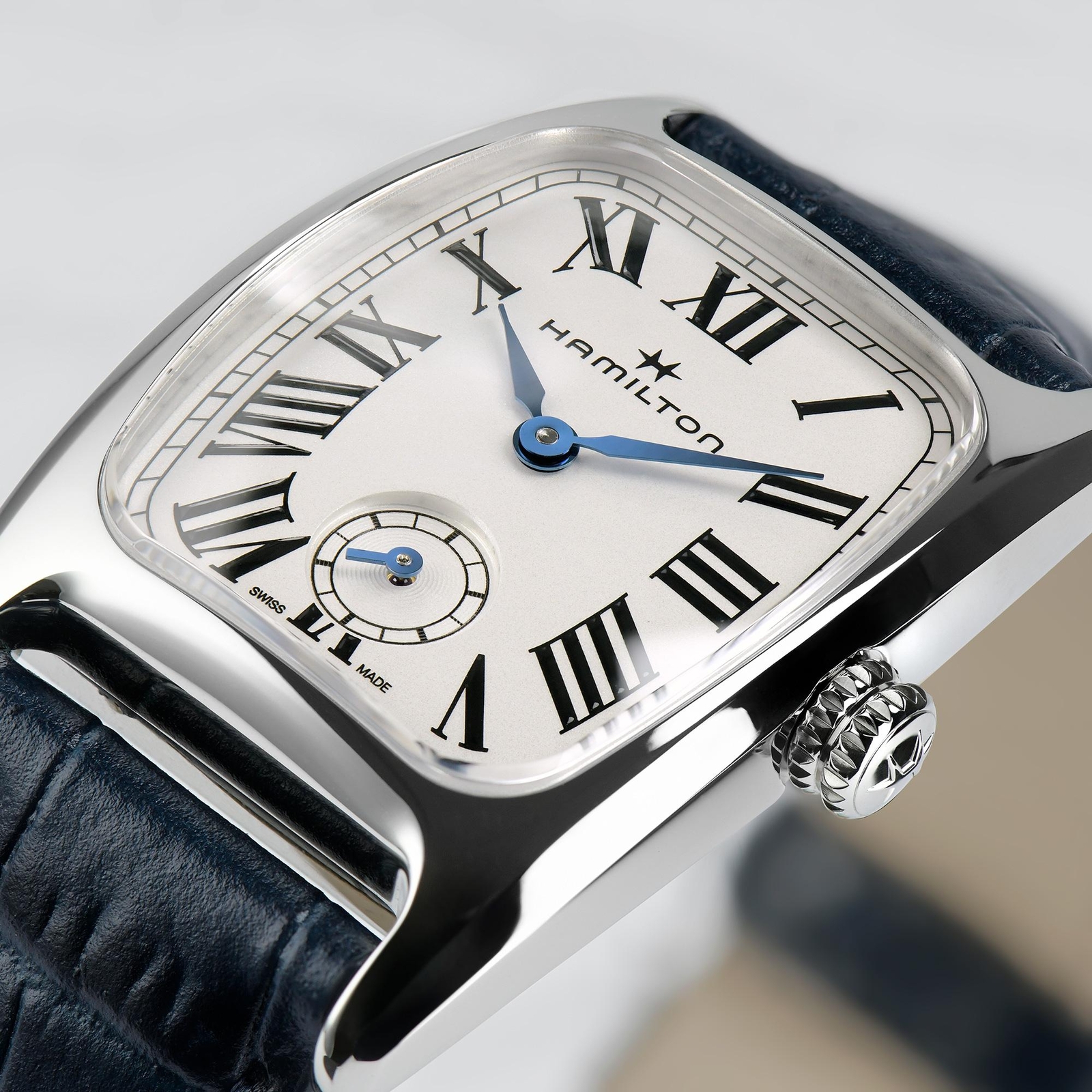 Hamilton Boulton White Women's Watch with Blue Leather Band - H13321611 ...