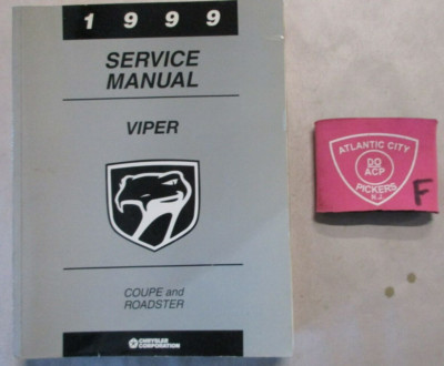 1999 DODGE VIPER SERVICE MANUAL | eBay