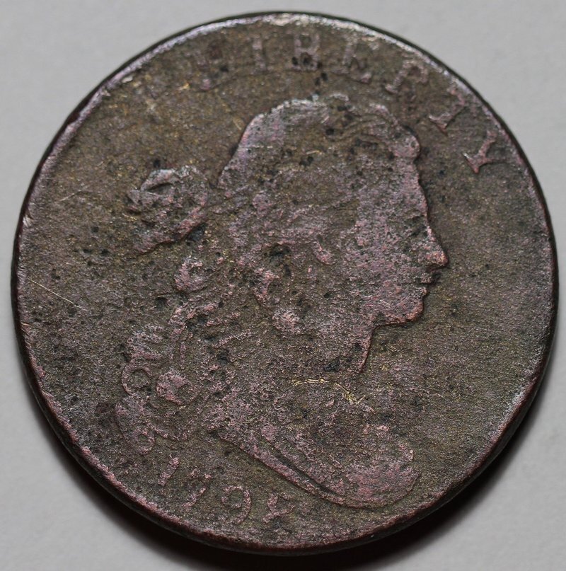 1798 Draped Bust Large Cent - 2nd Hair Style - US 1c Copper Coin | eBay