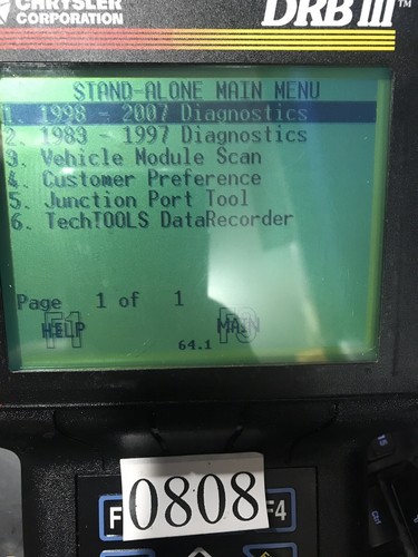 CHRYSLER DRB 3 DIAGNOSTIC SCAN TOOL KIT MOPAR DODGE JEEP VIPER RAM DRB ...