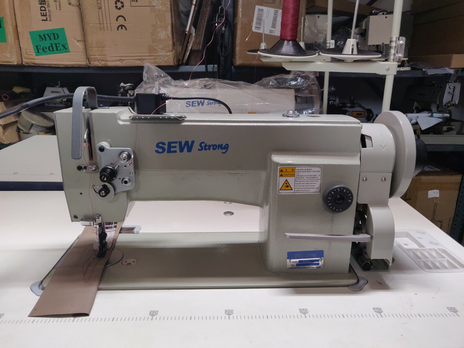 Sew Strong Upholstery Sewing Machine, Stand, Servo Motor & LED Lamp | eBay